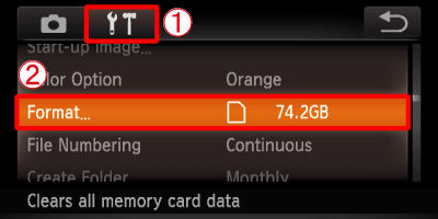 Formatting a Memory Card