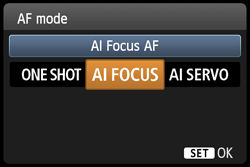 AF Modes: Differences between One-Shot AF, AI Servo AF, and AI Focus AF ...