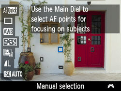Changing the AF Mode to Use the Live View Function to Shoot Still ...