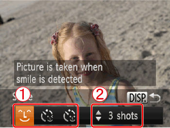 How to release the shutter automatically using the self-timer and Smart Shutter.