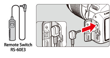 Remote switches compatible with the EOS Rebel T3.