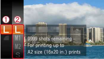 Changing the recording pixels and compression ratio of an image taken