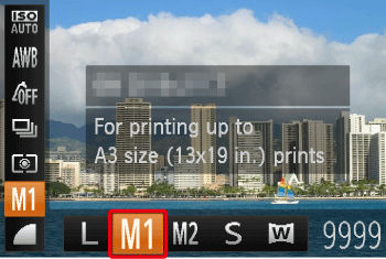 Changing the recording pixels and compression ratio of an image taken