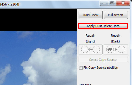 How to erase dust spots in an image with Digital Photo Professional Ver ...
