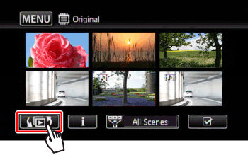 Playing back scenes with the VIXIA HF S30