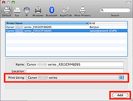 Delete applicable print queue and add canonijnetwork printer