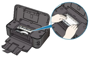 Removing Paper Jammed inside the Printer (iP4920)