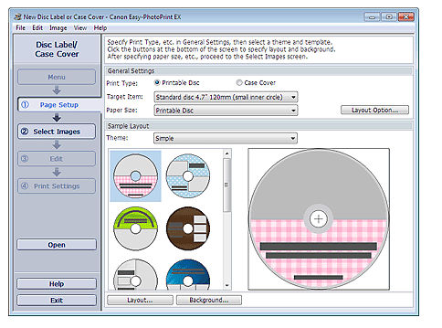 Printing a Disc Label - MG6220 / MG8220
