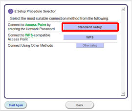Setup the MG5320 for use over a Wireless LAN using Standard Setup (Windows)