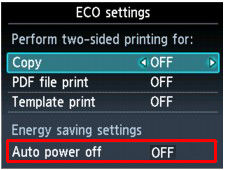Change the Power Off Setting - PIXMA MG Series