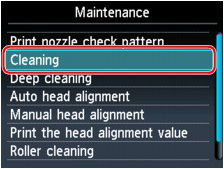 Print a Nozzle Check Pattern / Clean the Print Head Nozzles - MG4220