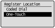 Registering and Editing One-Touch Keys - MF6100 Series