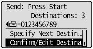 Sending Faxes to Multiple Recipients (Sequential Broadcast) (MF5900 ...