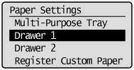 Setting the Paper Size and Type - imageCLASS MF6100 Series