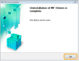 Uninstalling Software (MF3010)