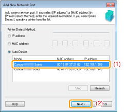 Port Settings to Print in a TCP/IP Environment (MF5900 Series/D1300)