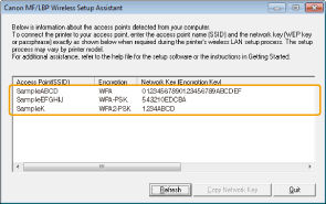 Using Wireless Setup Assistant to check the network information ...