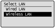 Setting the Wireless LAN Manually (MF8080/MF8380)