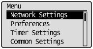 Basic Network Settings (MF8080/MF8380)