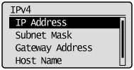 Basic Network Settings (MF8080/MF8380)