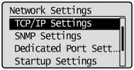 Basic Network Settings (MF8080/MF8380)