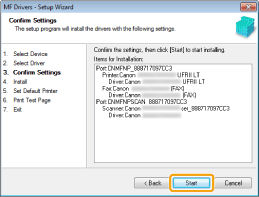 Installing Driver/Software (Network Connection) (MF5900 Series)