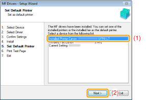 Installing Driver/Software (Network Connection) (MF4570dw)
