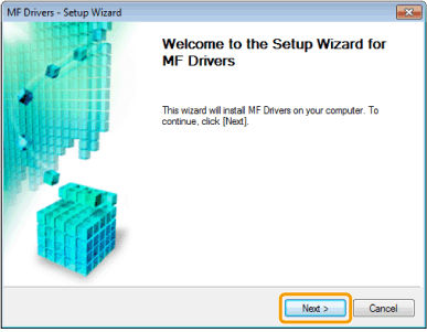 Software Installation for the Network Connection Environment (MF8080 ...