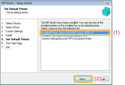 Software Installation for the Network Connection Environment (MF8080/MF8380)