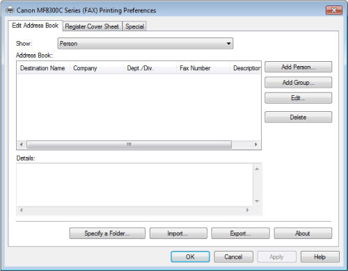 Faxing a Document from a Computer (MF8080/MF8380)