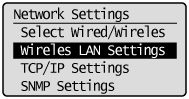 Setting the Wireless LAN Manually (MF8080/MF8380)