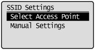 Setting the Wireless LAN Manually (MF8080/MF8380)