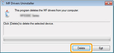 Uninstalling Software (MF8080/MF8380)