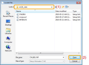 Installing Driver/Software (Network Connection) (MF4570dw)