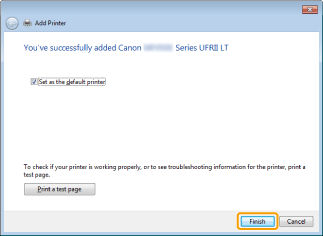 Installing Driver/Software (Network Connection) (MF4570dw)