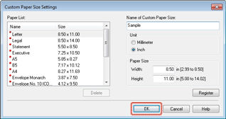 Printing onto Custom Size Paper - imageCLASS MF6100 series