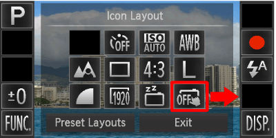 Activating the Touch Shutter function