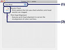 Printing the Nozzle Check Pattern (PIXMA PRO-1)