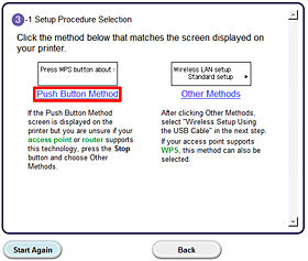 How to perform the wireless LAN setup using WPS connection (Windows) MX432