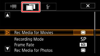 Types of recording modes and changing the recording modes