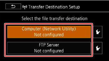 Transferring Files to a Computer or FTP server