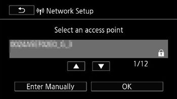 Connecting to a Wireless LAN (Manual Setup)