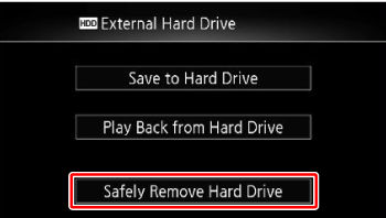 Saving to an External Hard Drive