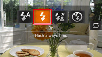 Setting the Flash (Flash On) (PowerShot ELPH 530 HS / 320 HS, IXUS 510 ...