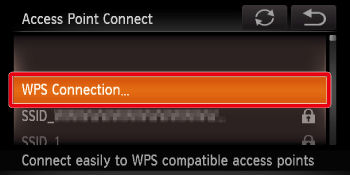 Connecting easily to a wireless LAN (WPS Setup)