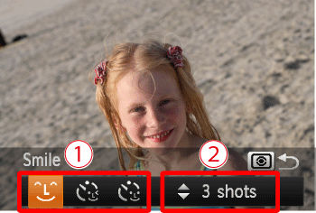 How do I release the shutter automatically using the self-timer and Smart Shutter? (PowerShot G15)
