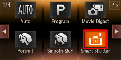 How do I release the shutter automatically using the self-timer and Smart Shutter? (PowerShot ...