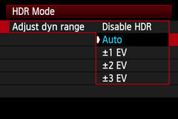 HDR (High Dynamic Range) Shooting (EOS 5D Mark III)
