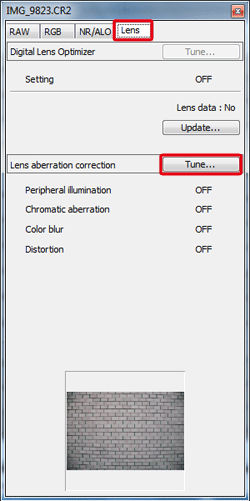 Correcting lens aberrations (image distortion or color blurring) with ...