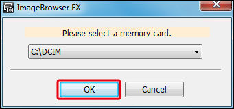 ImageBrowser EX 1.1.0 (or later) - Using a memory card reader to write images saved on a ...
